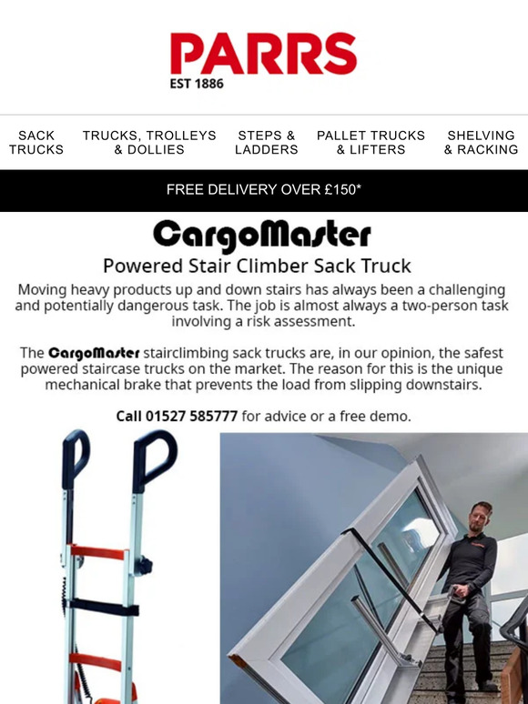 Parrs: Meet the CargoMaster -The Ultimate Powered Stair Climber Sack ...