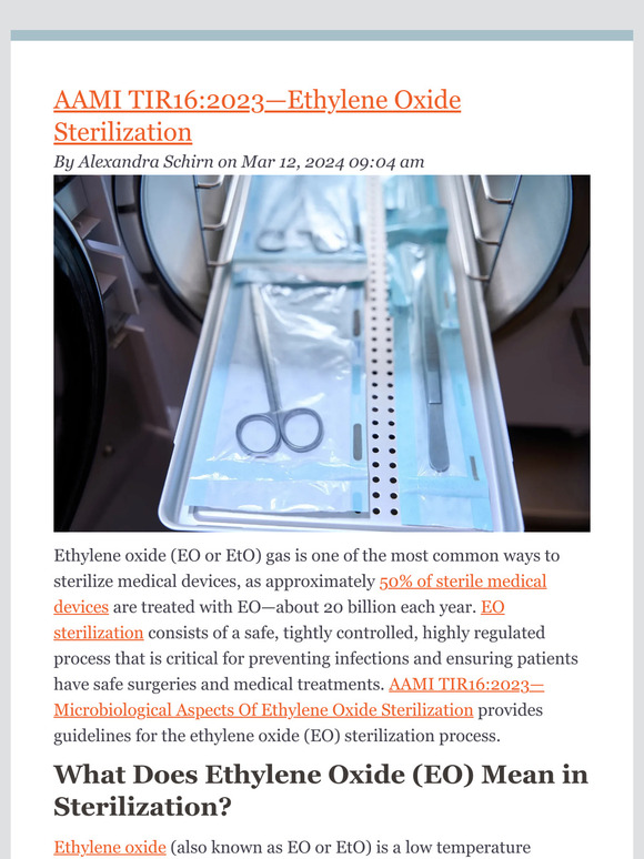ANSI: New from the ANSI Blog: AAMI TIR16:2023—Ethylene Oxide ...