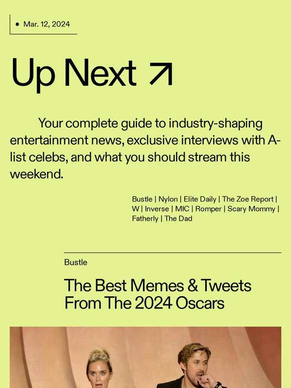 Nylon: The Best Memes & Tweets From The 2024 Oscars | Milled