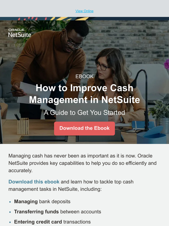 NetSuite: Ebook: How to Improve Cash Management in NetSuite | Milled