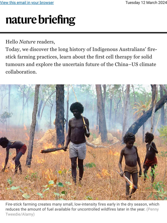 Nature: Indigenous Australians started fire farming 11,000 years ago ...