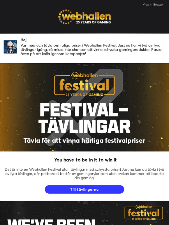 Webhallen: Tävla i Webhallen Festival 2024! | Milled