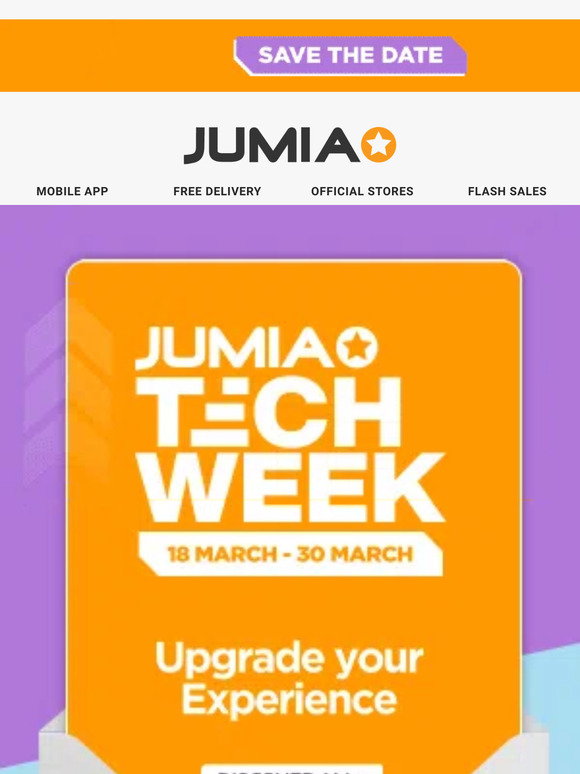 Jumia: Your invitation is inside! Tech Week Starts Soon!🕺 | Milled