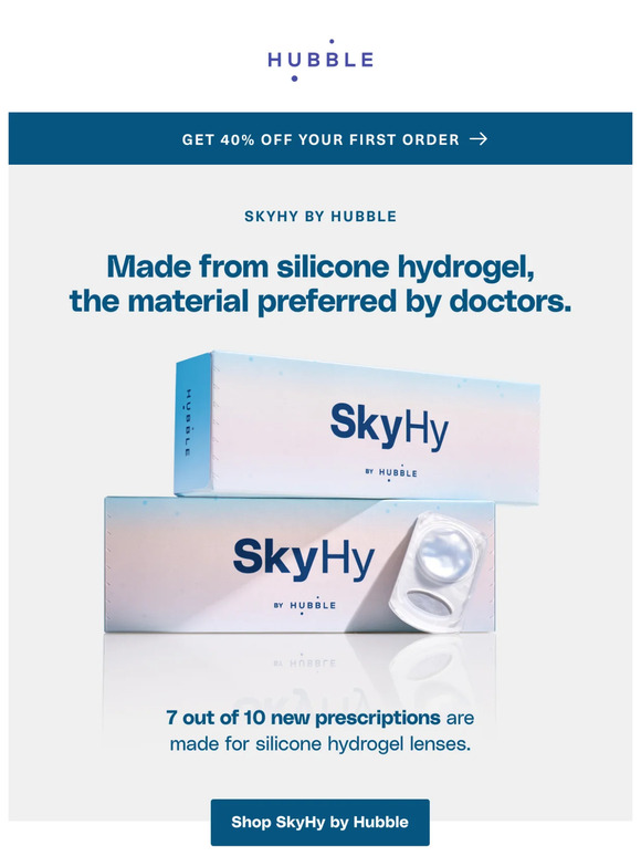 Hubble Contacts: The lens material preferred by doctors. | Milled