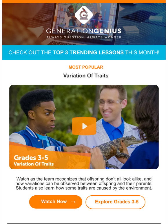 Generation Genius: Trending Science Lessons this March | Milled