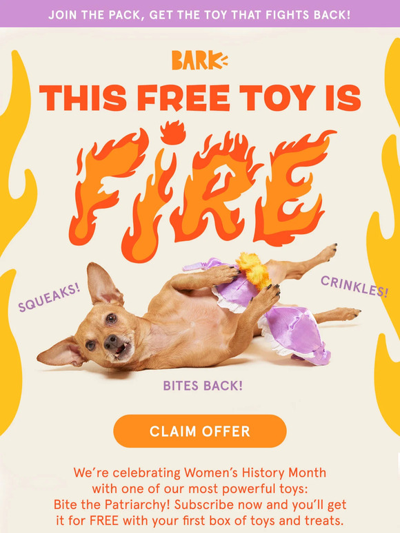 BarkBox: This FREE TOY was a WOMAN’S idea 💡 👏 | Milled