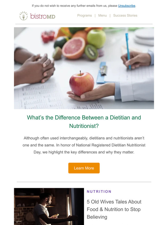 Bistromd The Vital Distinctions Between Dietitians And Nutritionists