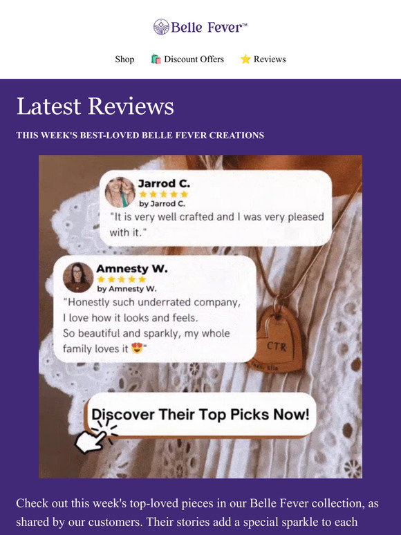 Belle Fever: Customer Love: This Week's Belle Fever Stars! | Milled