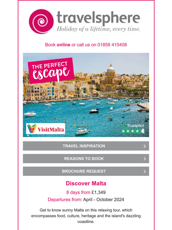 Travelsphere: The Perfect Escape| Discover Malta | Milled