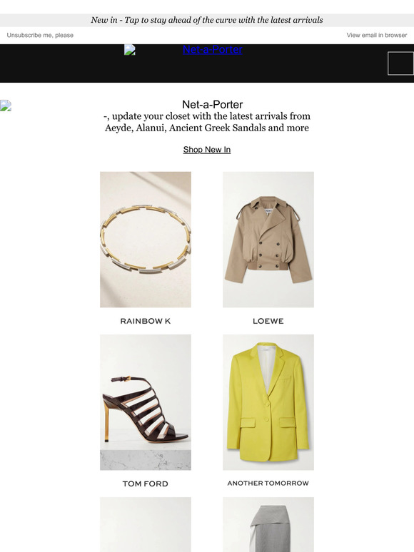 Net-A-Porter: Discover our expert roundup of just-landed looks | Milled
