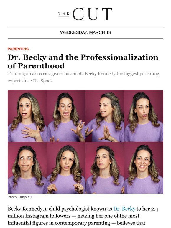 The Cut: Dr. Becky and the Professionalization of Parenthood | Milled