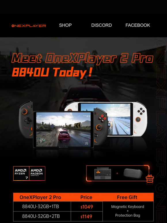Onexplayer: Meet OneXPlayer 2 Pro 8840U🆕 Today with Free Gifts | Milled