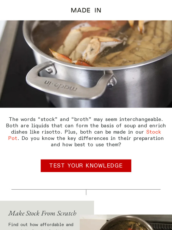 Made In: Test Your Knowledge: What Is Cuisson Stock? | Milled