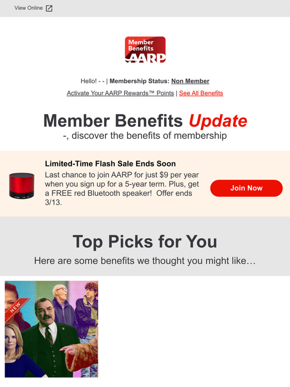AARP: Your Member Benefits Update | Milled
