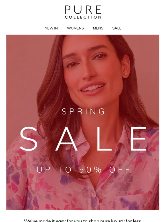 Pure Collection Email Newsletters: Shop Sales, Discounts, and Coupon Codes