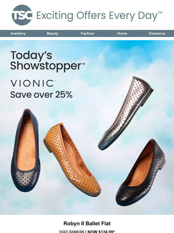 The Shopping Channel: Today’s Showstopper™ - Vionic Robin II Ballet ...
