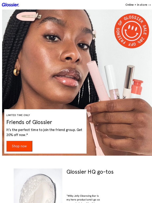 Glossier Email Newsletters: Shop Sales, Discounts, and Coupon Codes