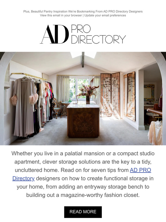 Architectural Digest: 7 Ways to Level Up Your Home Storage, According ...