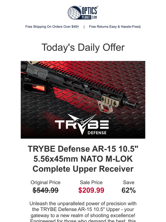 OpticsPlanet: Stand Out at the Range with the TRYBE Defense Upper ...