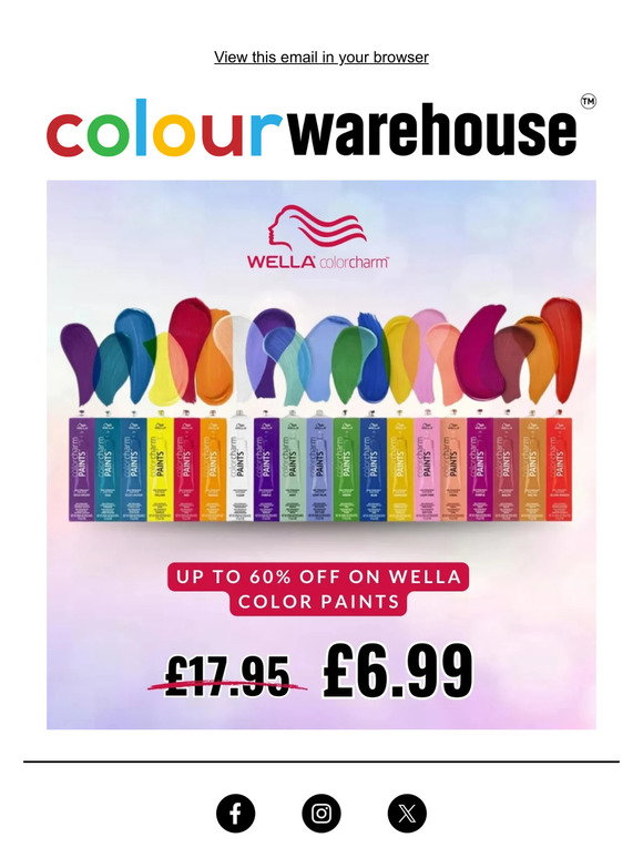 Colourwarehouse: Wella Color Paints for just £6.99!! | Milled