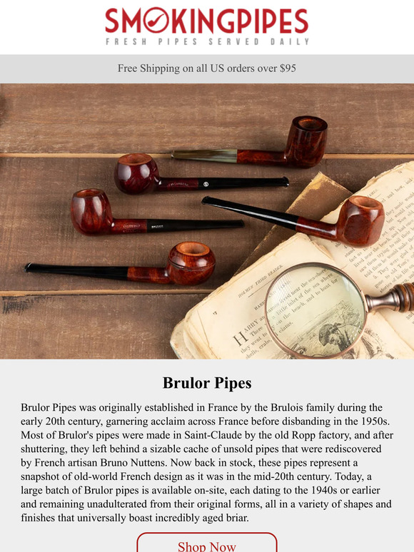 Smokingpipes: Brulor Pipes | Original Mid-Century Pipes Rediscovered ...
