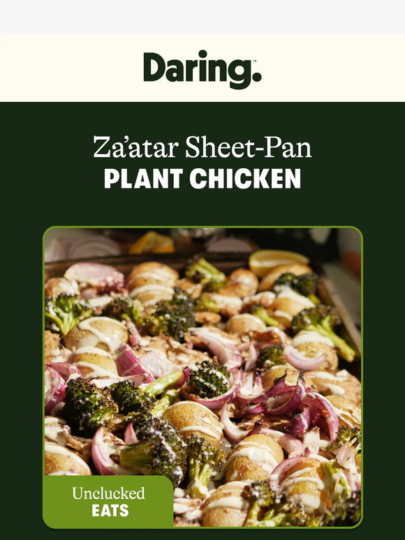 Daring: Quick & Easy ZA'ATAR SHEET-PAN PLANT CHICKEN Recipe | Milled