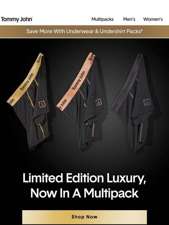 Tommy John: Precious Metals, Now In Multipacks | Milled