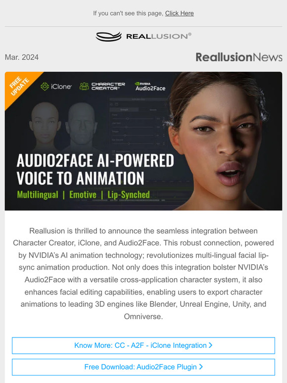 Reallusion: FREE Update: New AI-Powered Plugin for Expressions and Lip ... Reallusion: FREE Update: New AI-Powered Plugin for Expressions and Lip ...