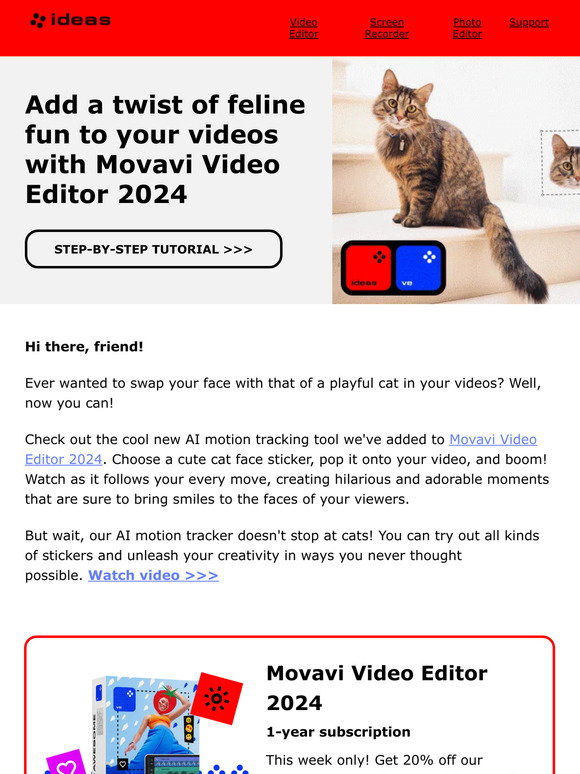 Movavi: Get Your Whiskers Ready: AI Motion Tracking Just Got Furry ...