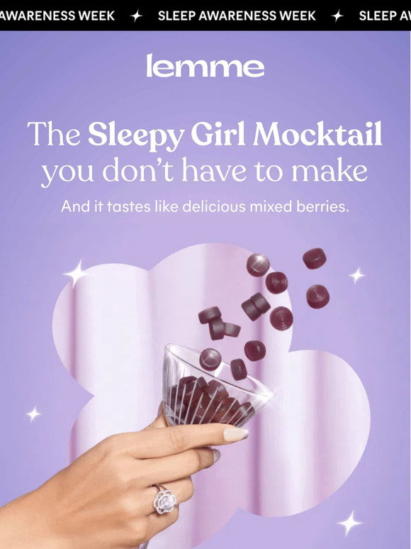 Lemme: The REAL Sleepy Girl Mocktail Recipe 💤 | Milled