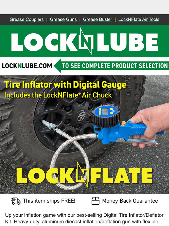 LockNLube: Up your inflation game with our best-selling Digital Tire ...