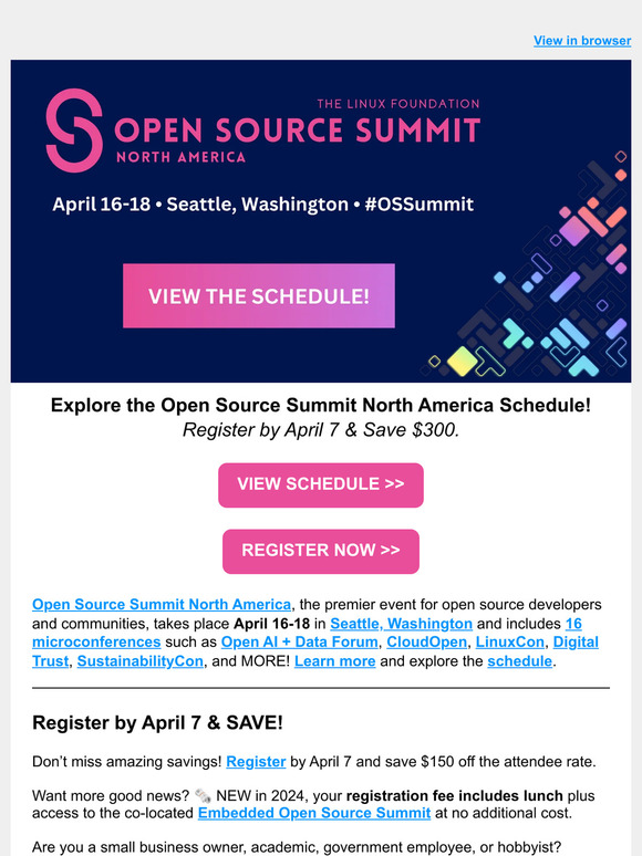The Linux Foundation Explore The Schedule Open Source Summit North America 2024 Milled