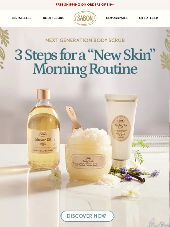 SABON: 3 Steps for a "New Skin" Morning Routine | Milled