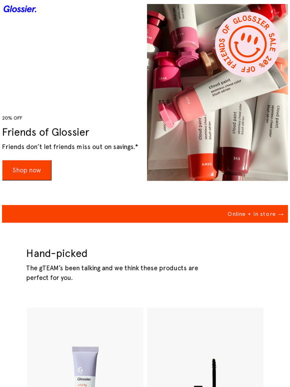 Glossier Email Newsletters: Shop Sales, Discounts, and Coupon Codes