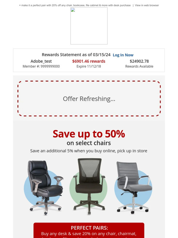 Office Depot: Create Your Perfect Office: Up to 50% off select Chairs ...