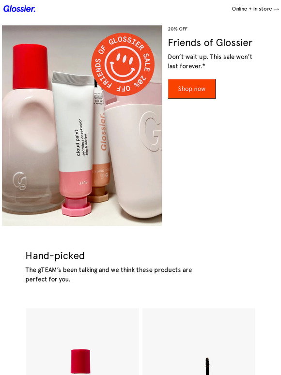 Glossier Email Newsletters: Shop Sales, Discounts, and Coupon Codes