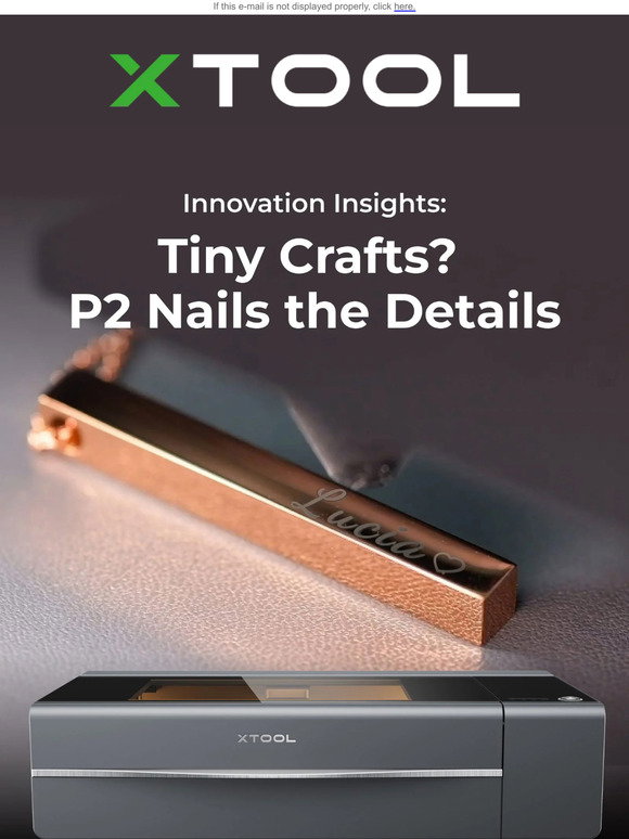 xTool: 🧐 Tiny Crafts? P2 Nails the Details | Innovation Insights | Milled