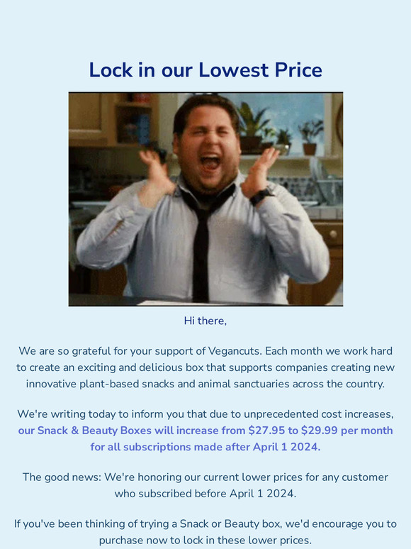 Vegancuts: Special sneak peek into our March Boxes! | Milled