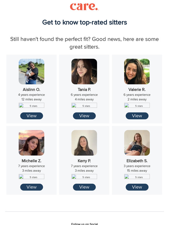 Care.com: Check out great sitters like Aislinn O., Tania P., and more ...