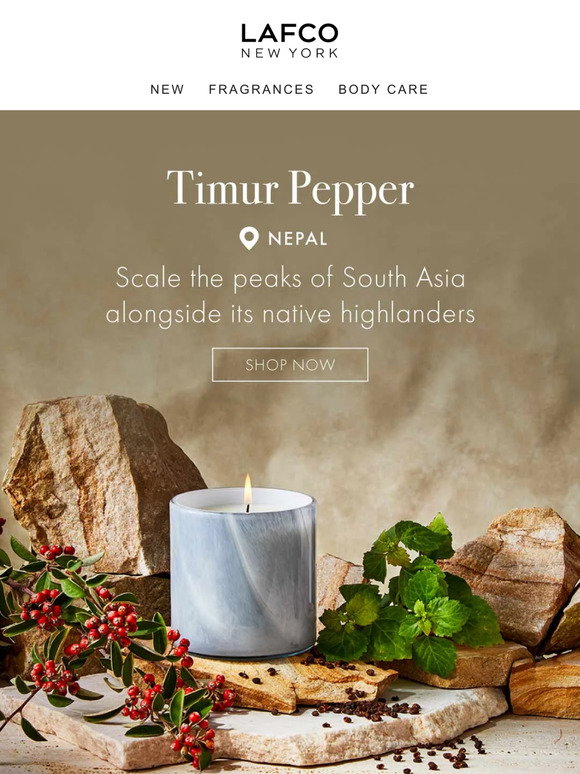 LAFCO: Explore our new fragrance - Timur Pepper | Milled