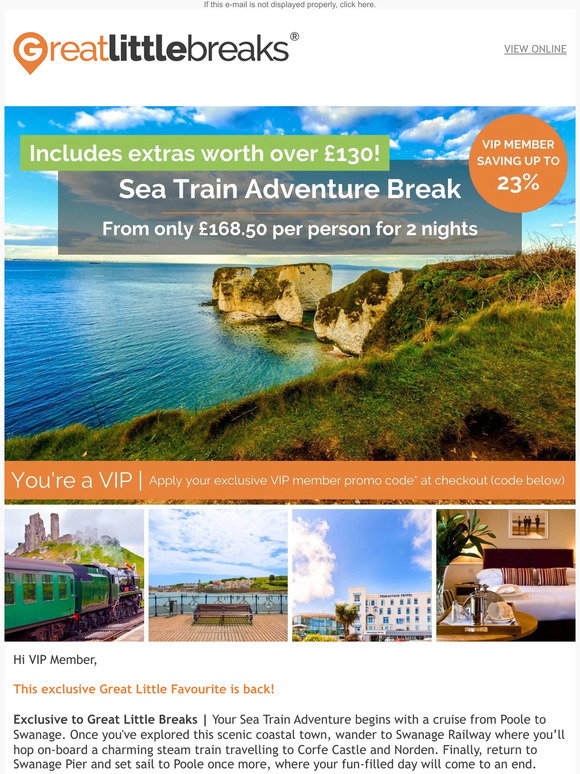 greatlittlebreaks: Our Sea Train Adventure Break is back 😍 | Exclusive ...
