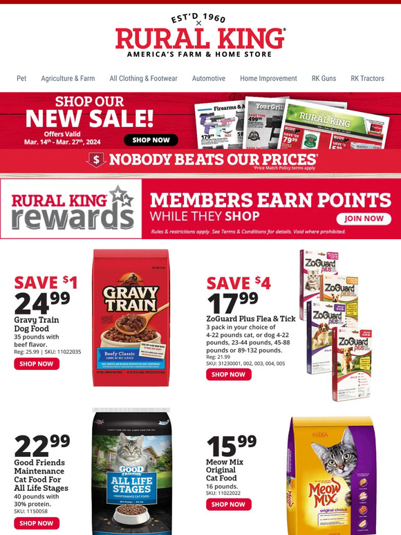 Rural King: Pet Paradise: Savings Galore on Food, Treats, and More ...