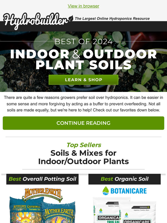 Hydrobuilder: The Best Tried and True Soils 🌱 | Milled