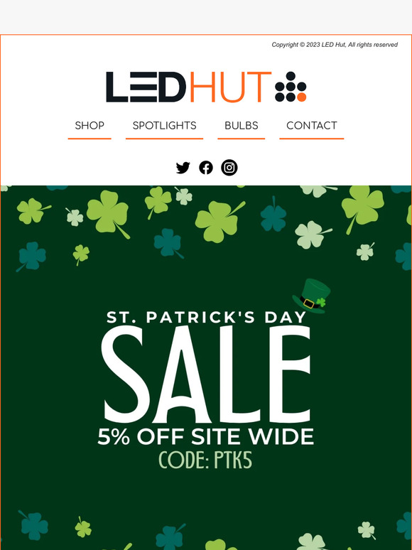 LED Hut Email Newsletters: Shop Sales, Discounts, and Coupon Codes