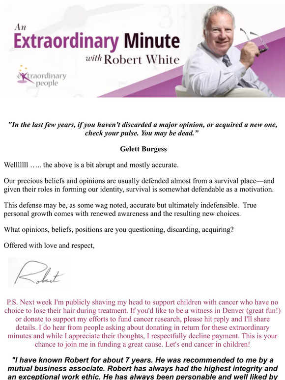 Extraordinary People: Greetings —! Ready to discard a dysfunctional ...