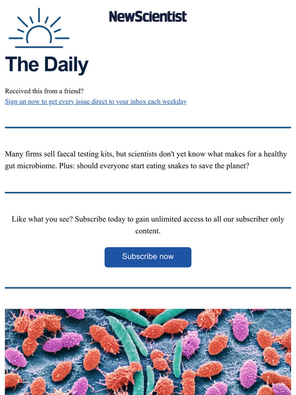 New Scientist: What do home test kits reveal about our gut microbiome ...