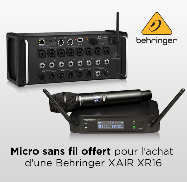 Woodbrass: 🥳 Behringer : Un micro sans fil offert ! | Milled