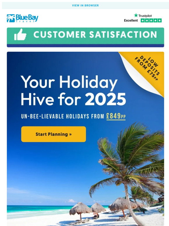 Blue Bay Travel: 🐝 2025 Holidays From £849pp | Milled