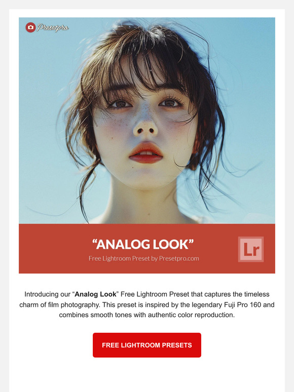 Presetpro: FREE Lightroom Preset "Analog Look" | Milled