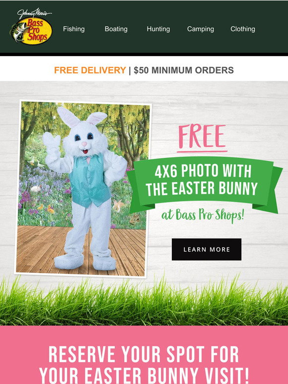 Bass Pro Shops: Reserve Your Spot For A FREE Photo With The Easter ...